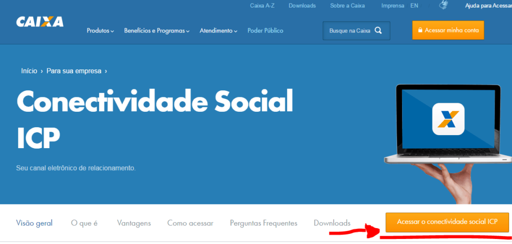 Conectividade Social ICP: caixa, como acessar, erro, como usar, download