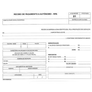 Modelo de RPA (Recibo de Pagamento Autônomo) - como fazer, dicas
