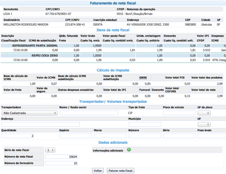CFOP 5910: é tributado?, entrada, o que significa?, exemplo, tem ICMS