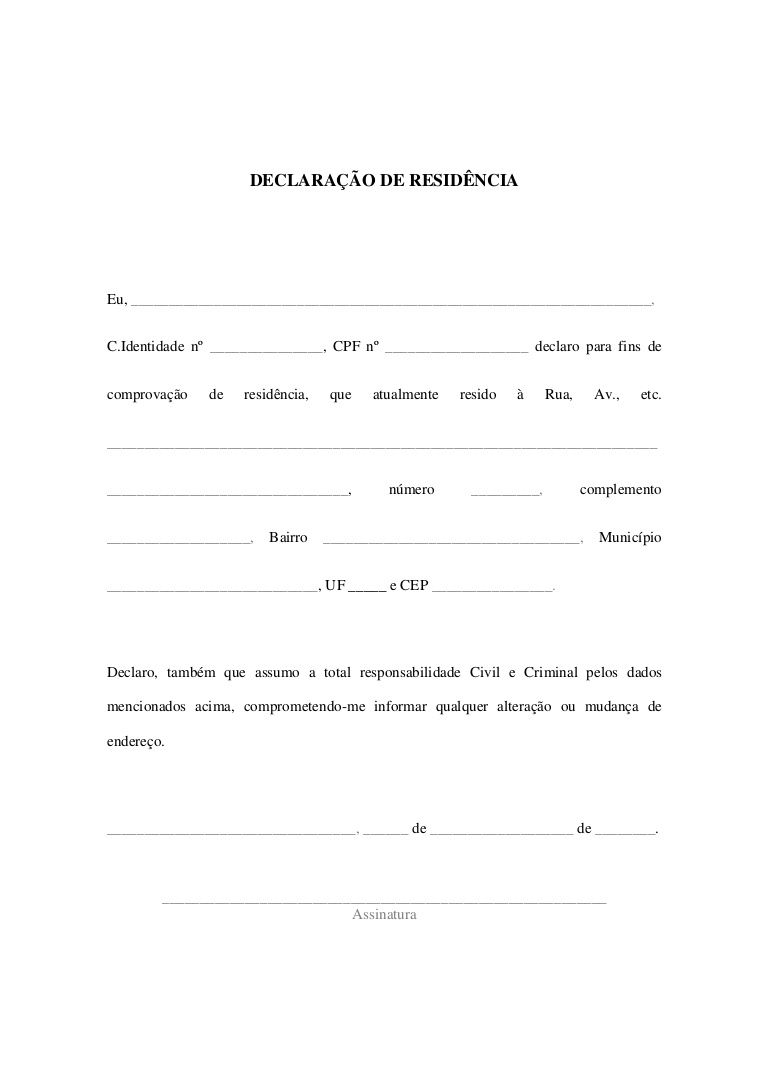 Como Ter Um Comprovante De Resid Ncia No Meu Nome - Dibujos Cute Para ...