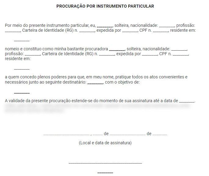 Exemplos e modelos de Procuração Particular: o que é, e como fazer uma Exemplos e modelos de Procuração Particular: o que é, e como fazer uma